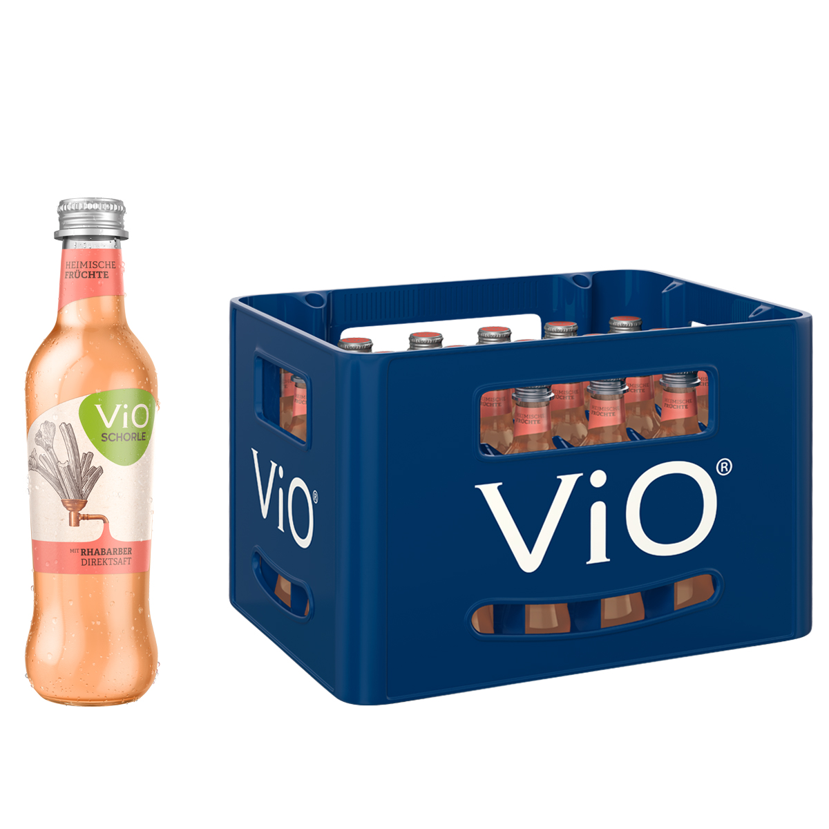 ViO Schorle Rhabarber 24 x 0,3l | Banach Getränkeshop