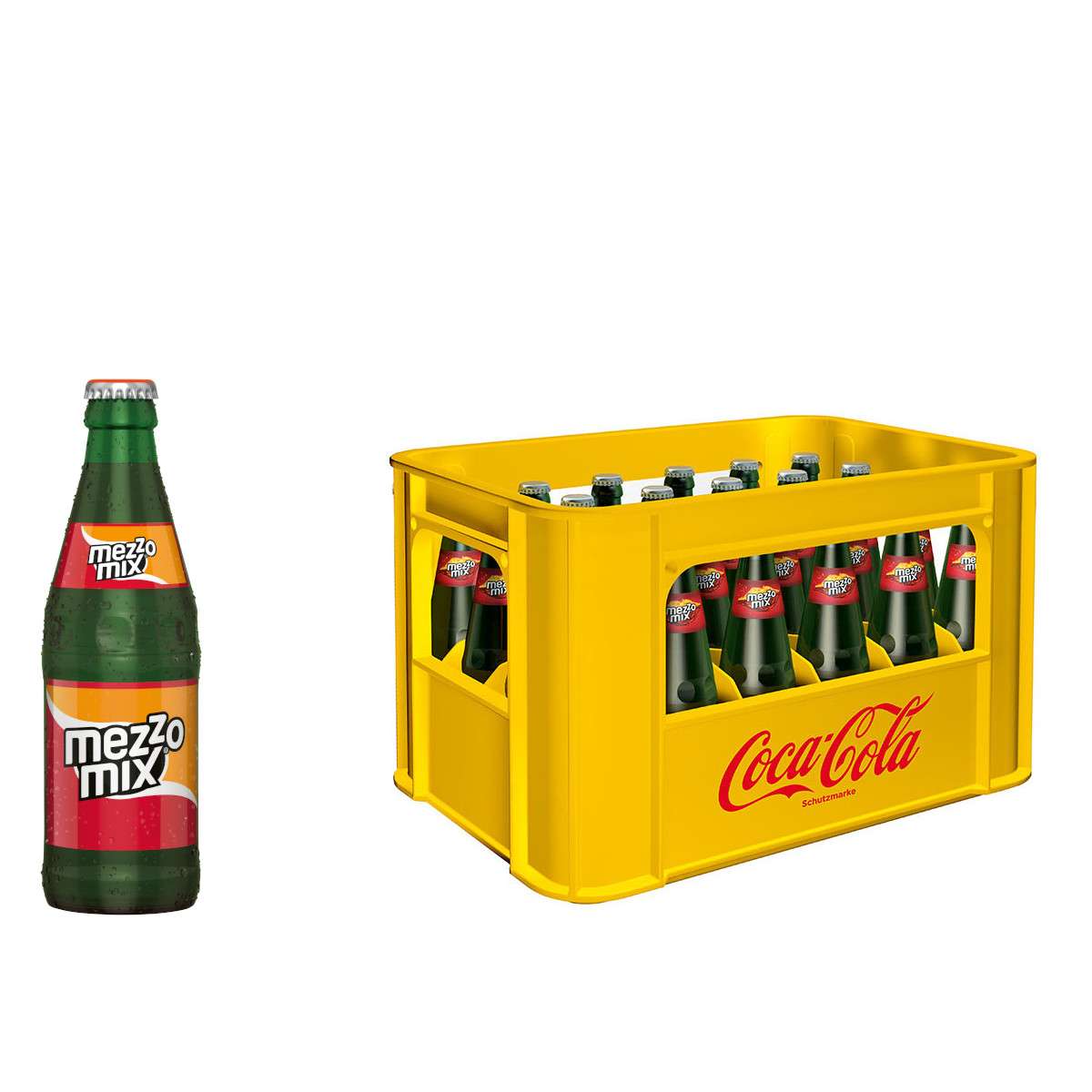 Mezzo Mix 24 x 0,33l Glas Kiste Gastro, Gastronomiegetränk ...