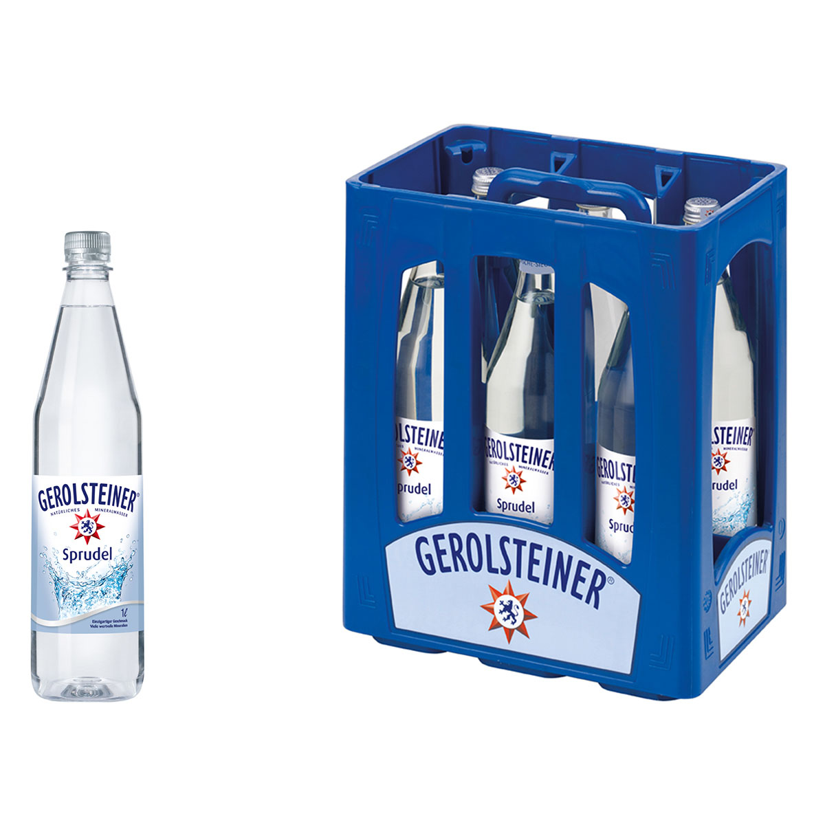 Gerolsteiner Classic 6 x 1,0l Glas Kiste | Banach Getränkeshop
