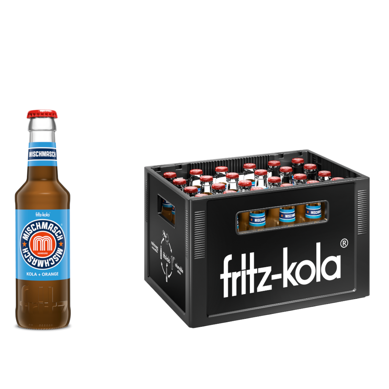 Fritz Kola mischmasch Kola mit Orange 24 x 0,2l | Banach Getränkeshop