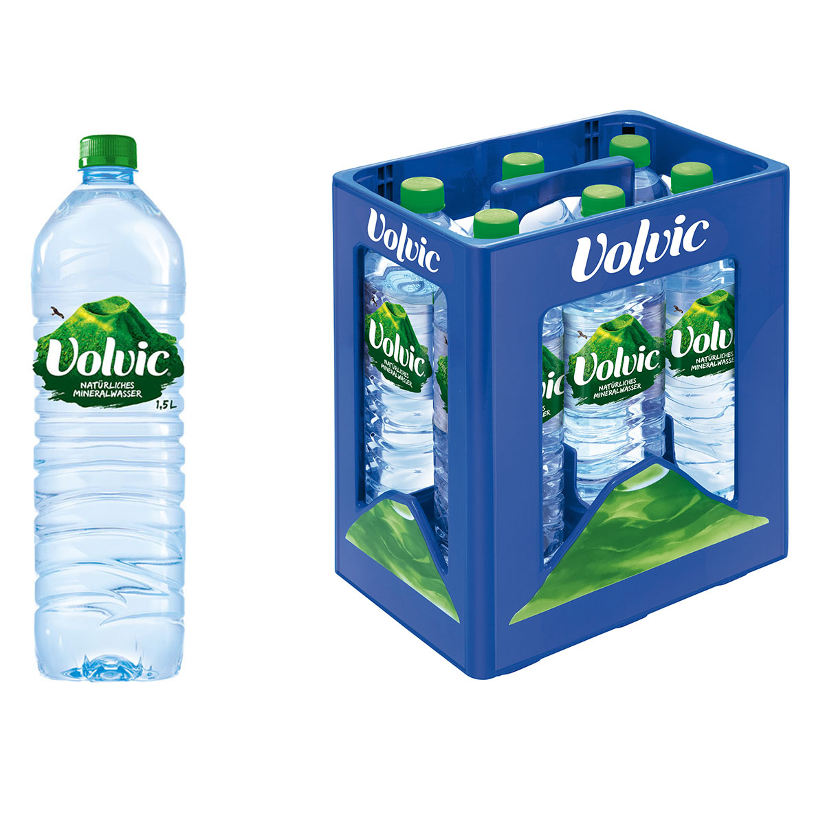 Volvic Naturelle 6 x 1,5l PET Kiste | Banach Getränkeshop